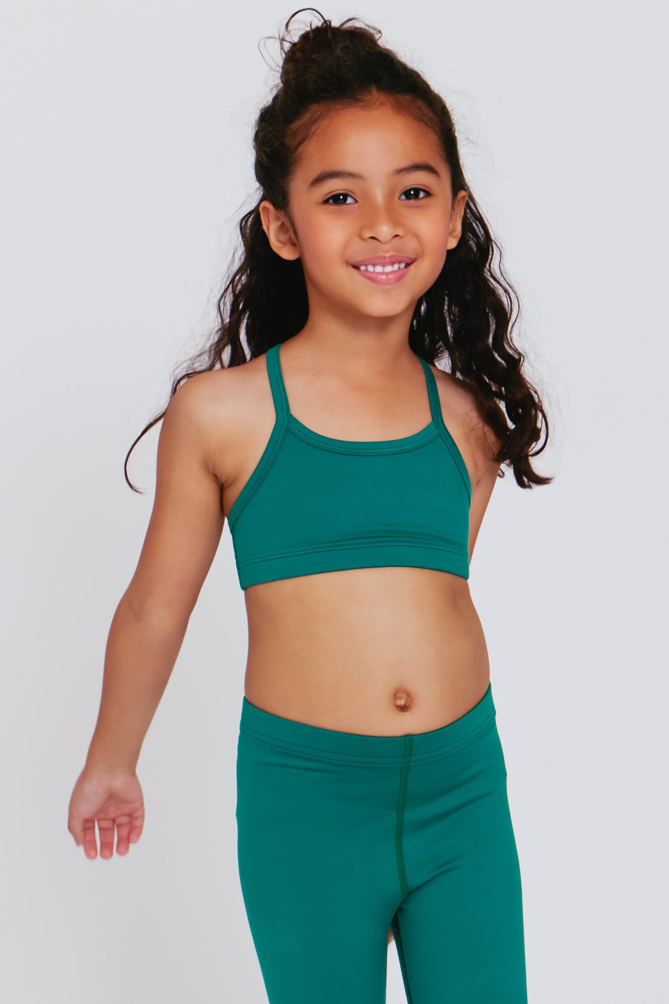 Girls TLC Y-Back Bralette in Emerald – Terez.com