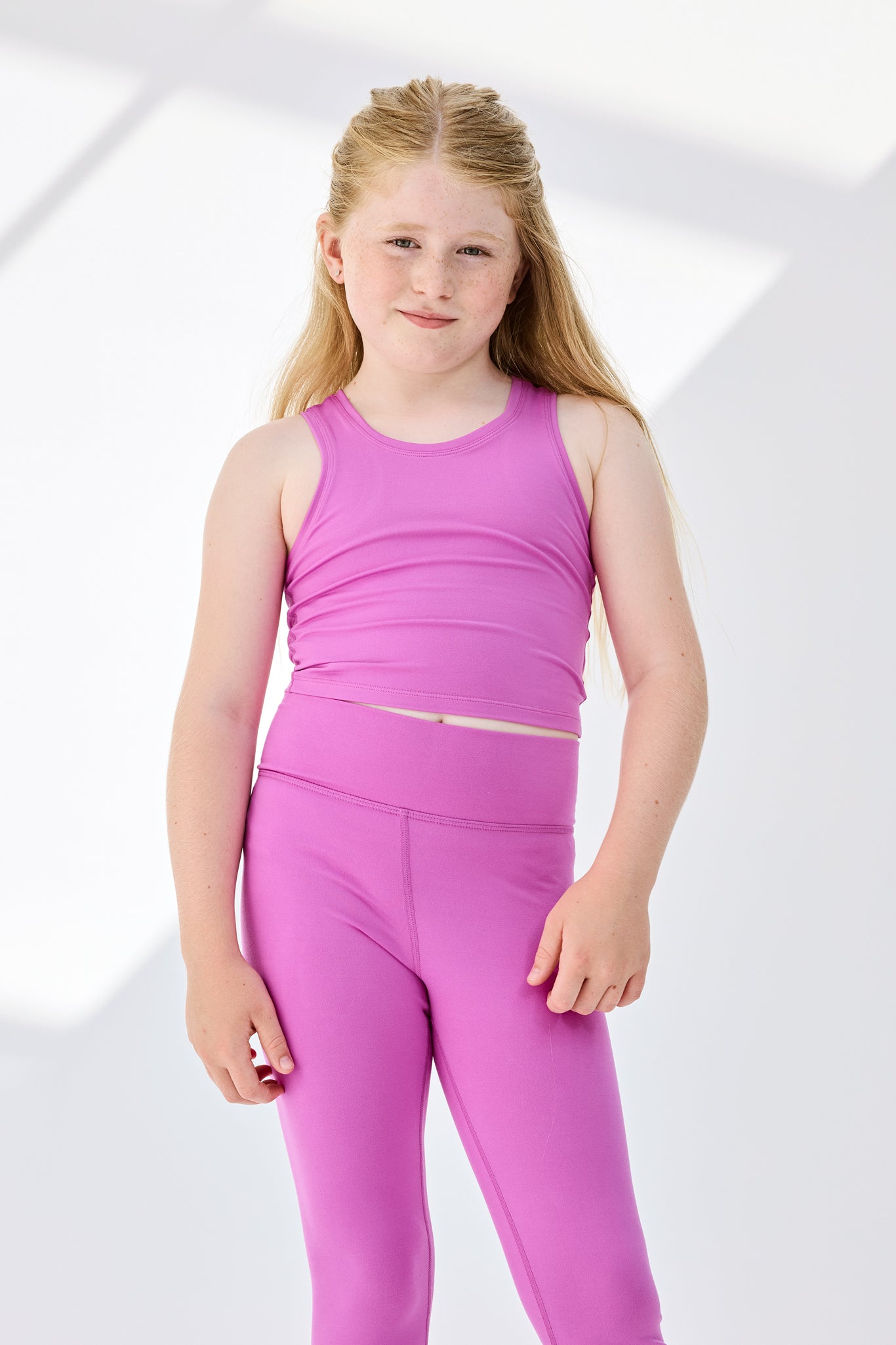 Girls TLC Crop Top in Dana's Bakery Purple – Terez.com