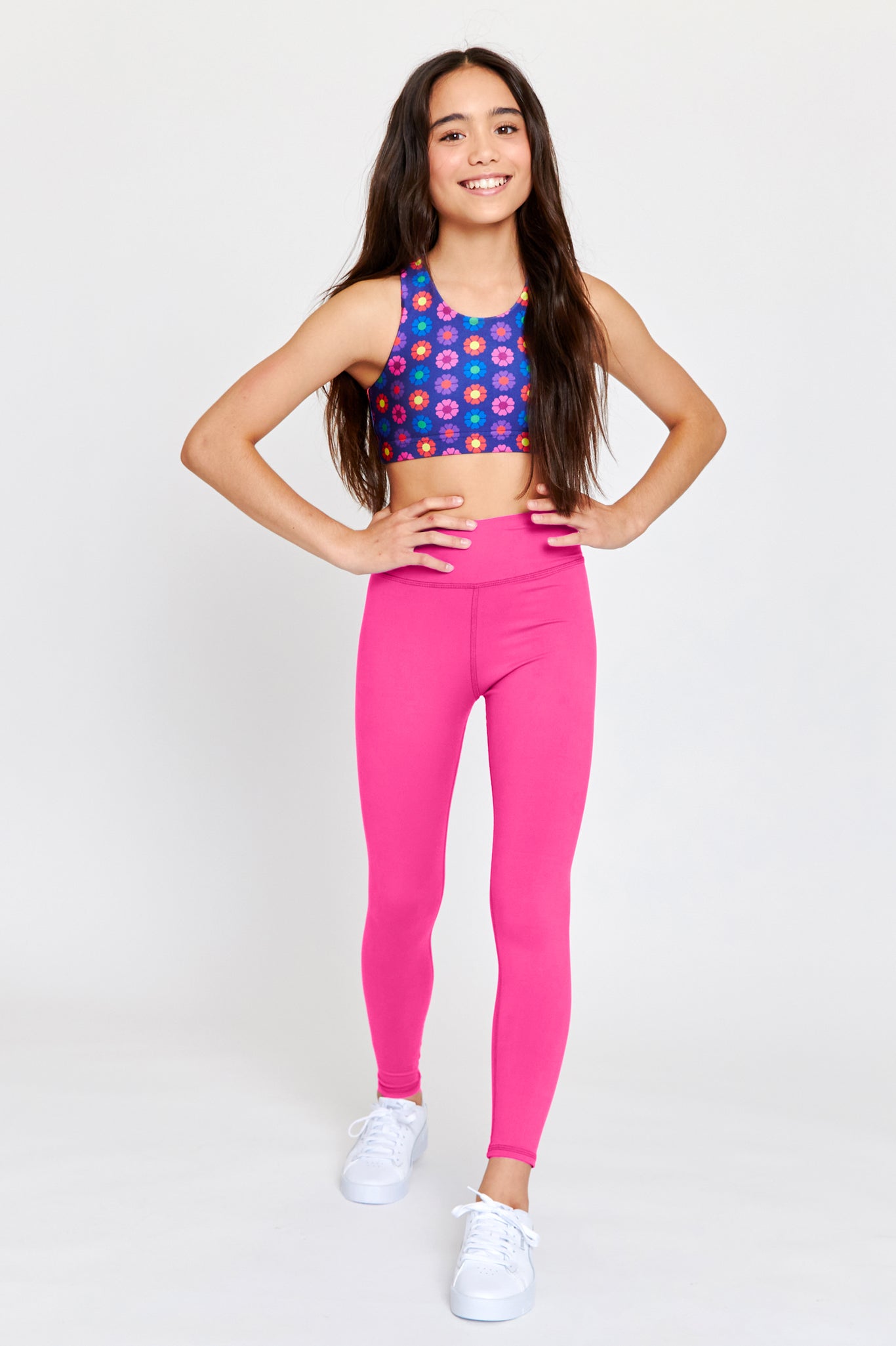 Girls Tlc Leggings In Terez Pink Terez